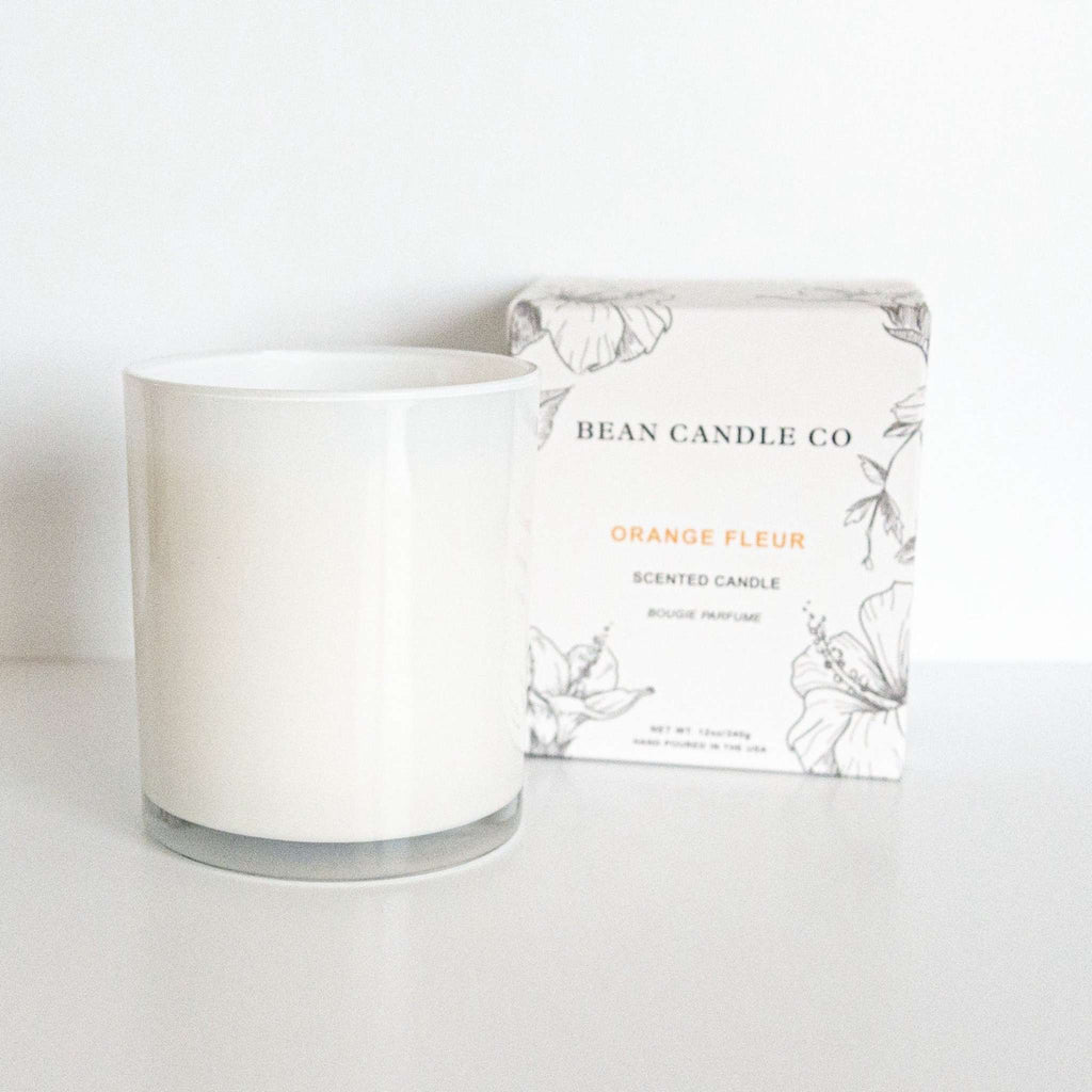 Orange Fleur Classic Candle - Uplifting Complex Floral Aroma – Bean ...